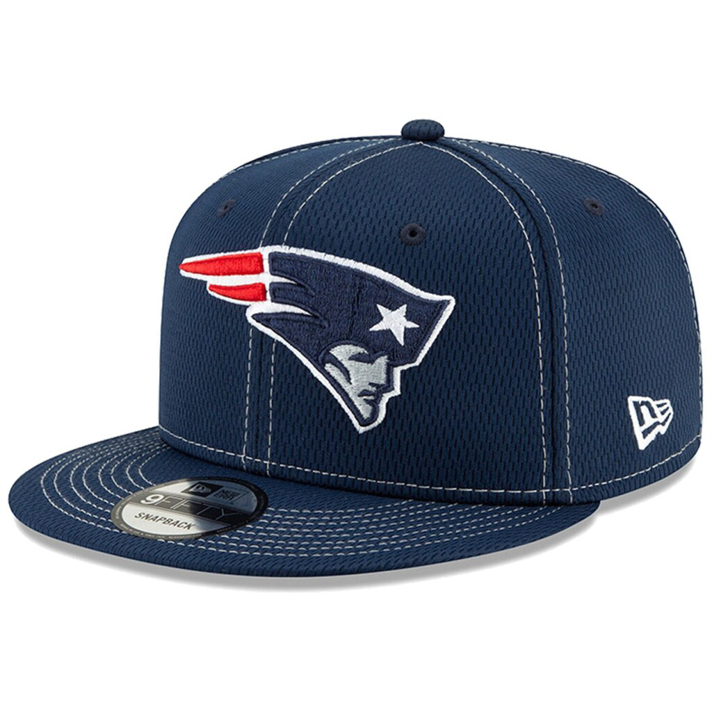 New Era Navy New England Patriots 2019 NFL Sideline Road 9FIFTY ...