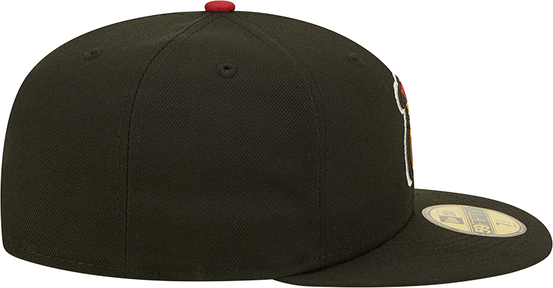 Men's Modesto Nuts New Era Black Authentic Collection Tea...