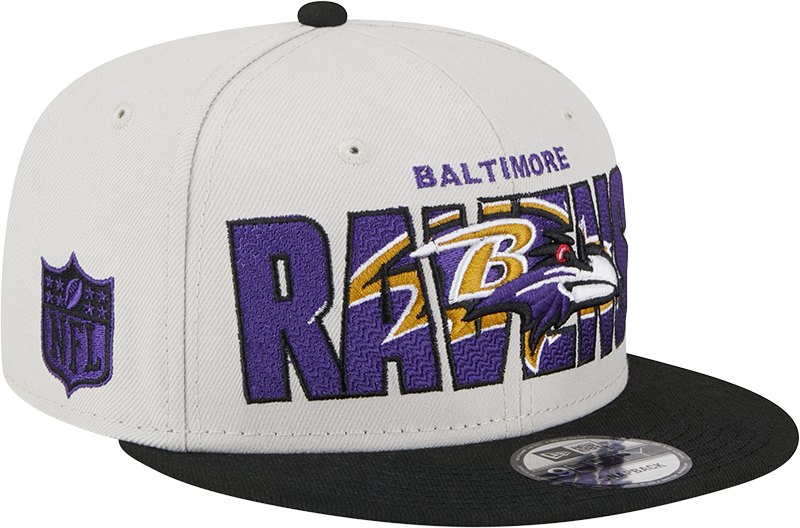 Men's Baltimore Ravens New Era Stone/Black 2023 NFL Draft...
